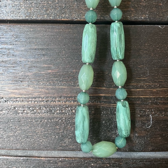 Jewelry | Sage Green Beaded Necklace | Poshmark